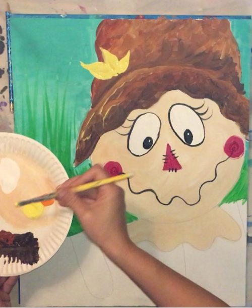 How To Paint A Scarecrow - Step By Step Painting
