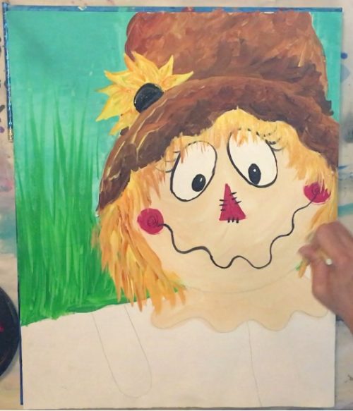 How To Paint A Scarecrow - Step By Step Painting
