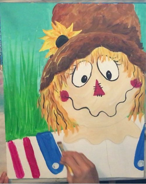 How To Paint A Scarecrow - Step By Step Painting