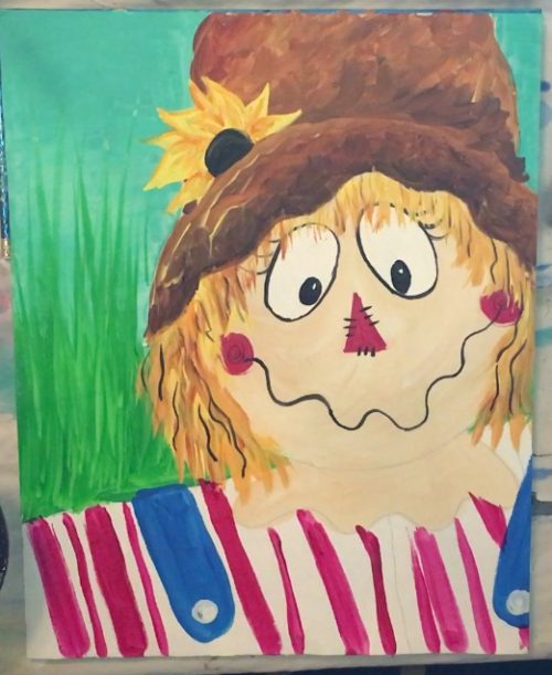 How To Paint A Scarecrow - Step By Step Painting
