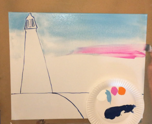 Lighthouse Painting - Step By Step Acrylic Tutorial - With Pictures
