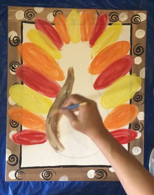 How to Paint A Turkey on Canvas - Step by Step Painting