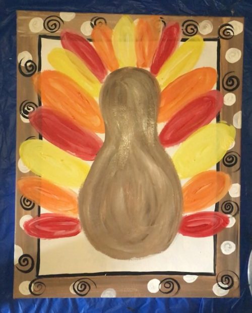 How to Paint A Turkey on Canvas - Step by Step Painting