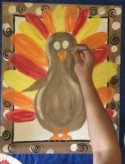 How to Paint A Turkey on Canvas - Step by Step Painting