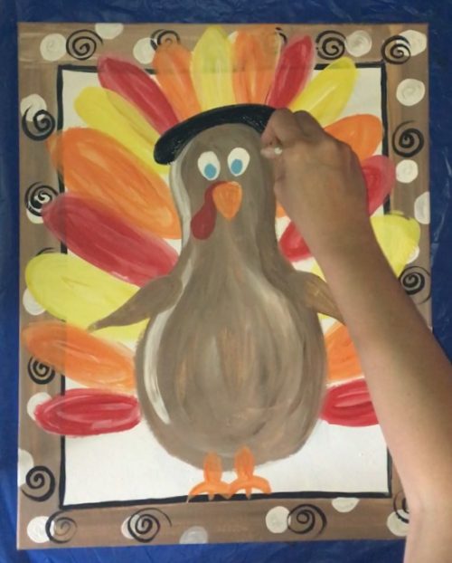 How to Paint A Turkey on Canvas - Step by Step Painting