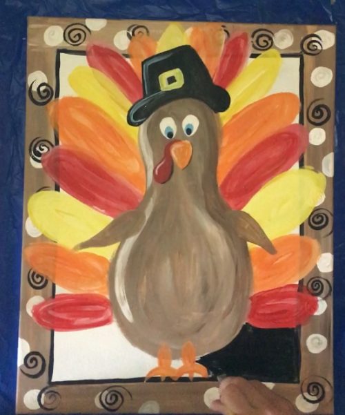 How to Paint A Turkey on Canvas - Step by Step Painting