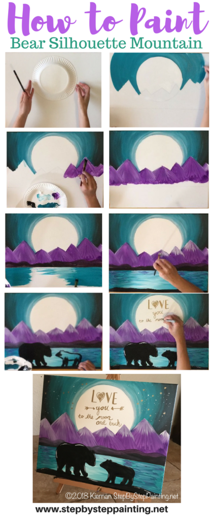 Bear Painting - Step By Step Acrylic Tutorial - With Pictures
