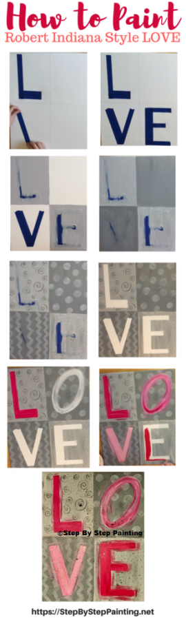 LOVE Painting - DIY Painting Tutorial - For Beginners