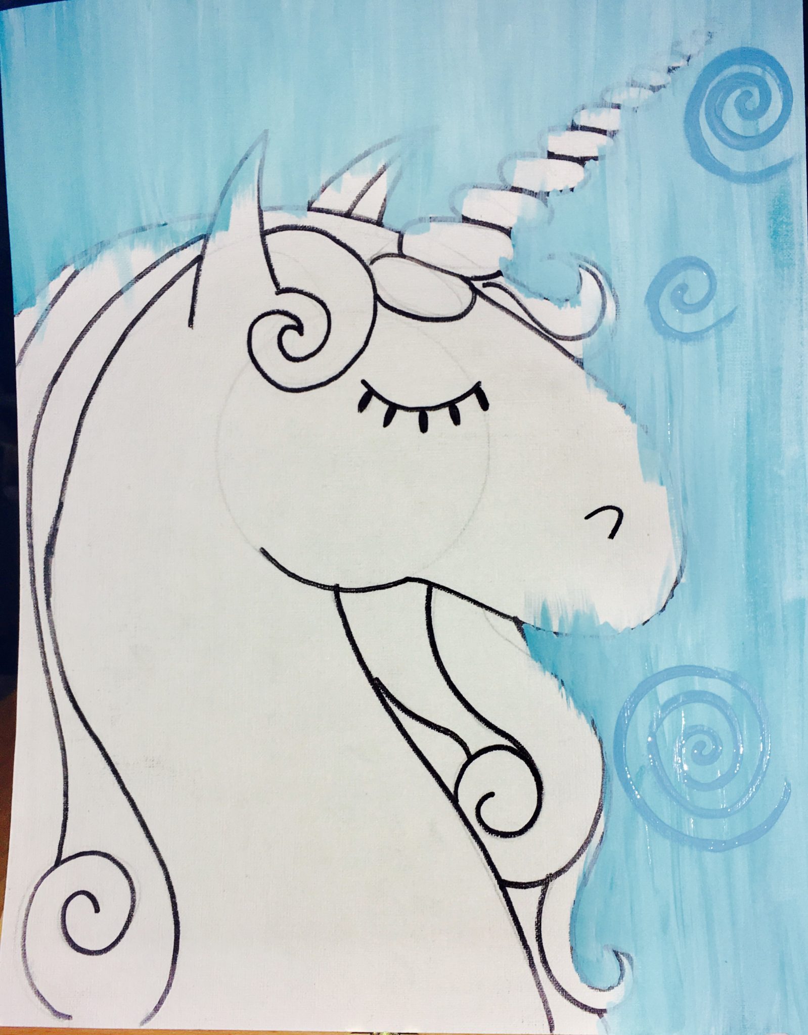 How To Paint A Rainbow Unicorn - Easy Step By Step Painting