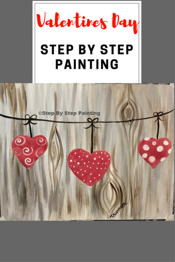 Heart Painting - Step By Step Acrylic Painting - Free Online Tutorial
