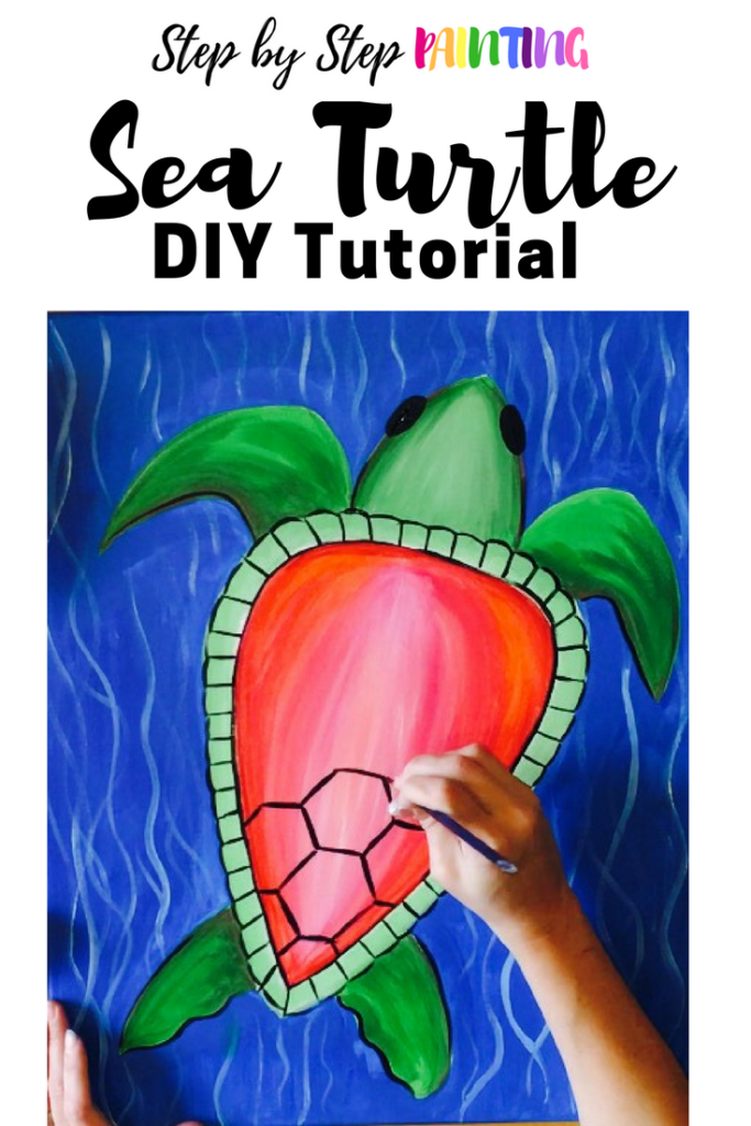 How To Paint A Sea Turtle - Step By Step Painting