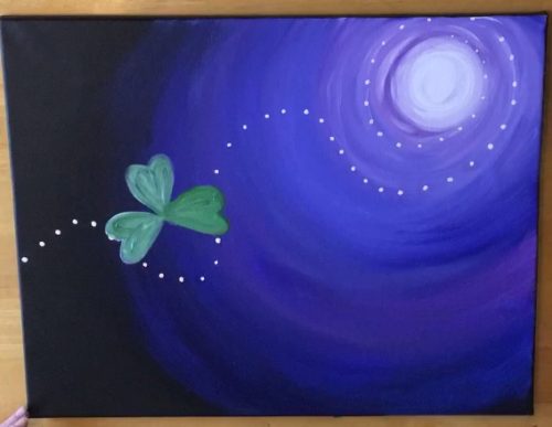 Acrylic Painting Whimsical Clovers - Step By Step Painting