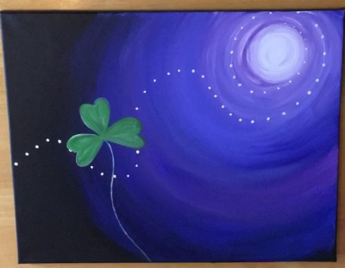 Acrylic Painting Whimsical Clovers - Step By Step Painting