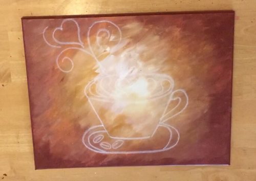 Coffee Cup Painting - Step By Step Painting For Beginners