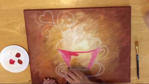 Coffee Cup Painting - Step By Step Painting For Beginners