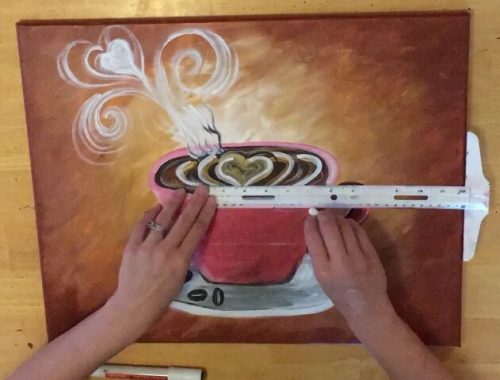 Coffee Cup Painting - Step By Step Painting For Beginners
