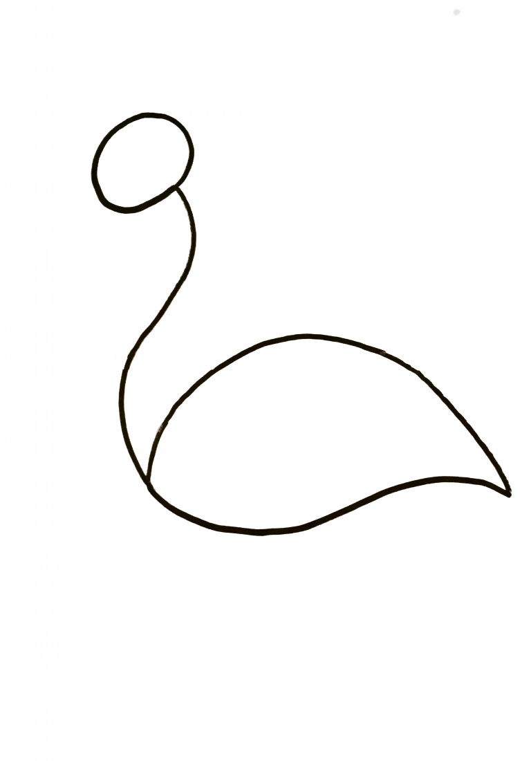 How To Draw A Flamingo - Easy Step By Step Drawing Tutorial