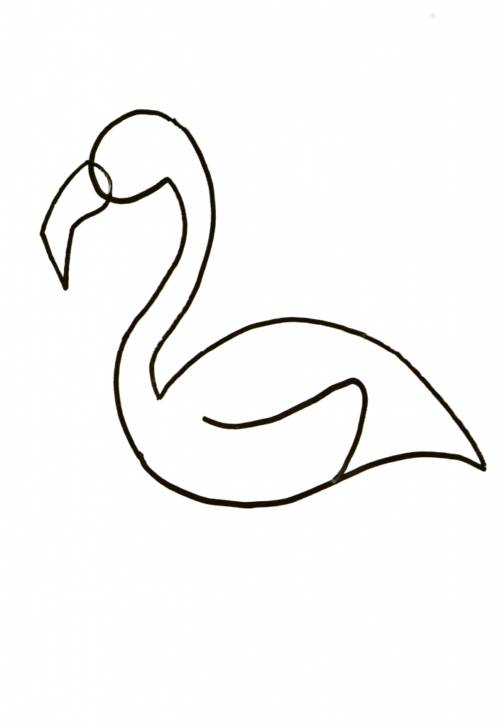 How To Draw A Flamingo - Easy Step By Step Drawing Tutorial