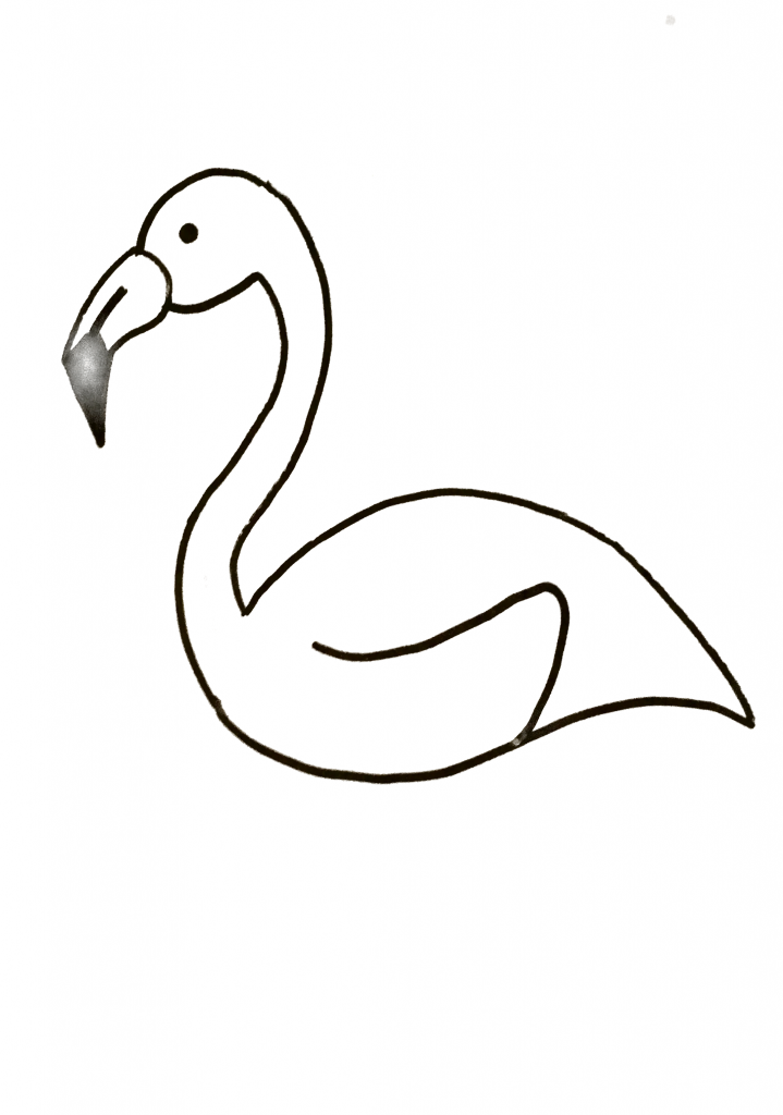 How To Draw A Flamingo - Easy Step By Step Drawing Tutorial