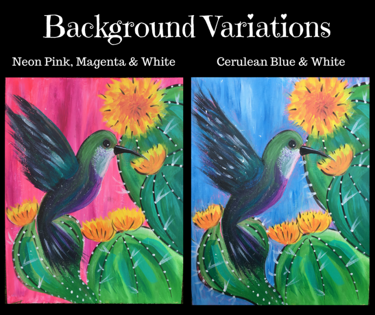 Hummingbird Painting - Step By Step Tutorial - For Beginners