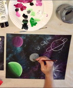 Planets Painting - Acrylic Painting Tutorial Step By Step