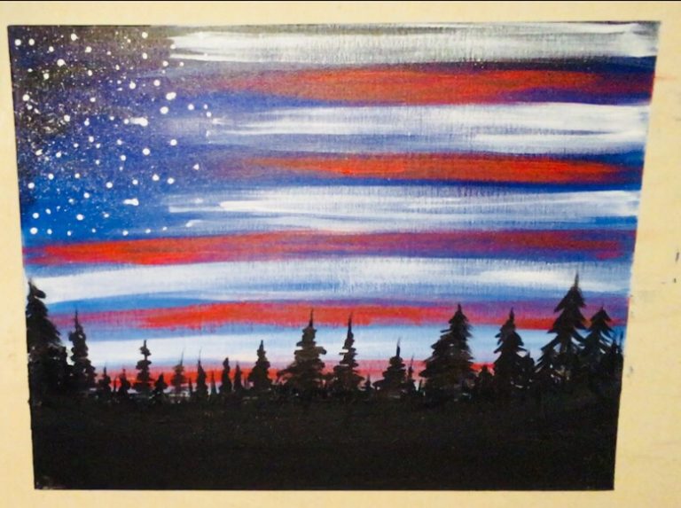 American Flag Painting - Step By Step Tutorial For Beginners