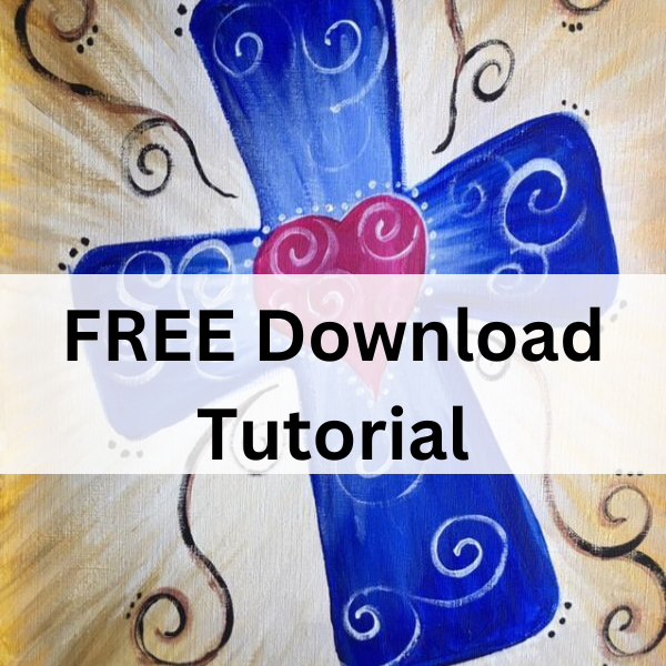 Cross Painting - Acrylic Painting Tutorial - Step By Step