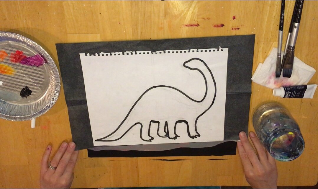Dinosaur Painting - Learn To Paint This Step By Step