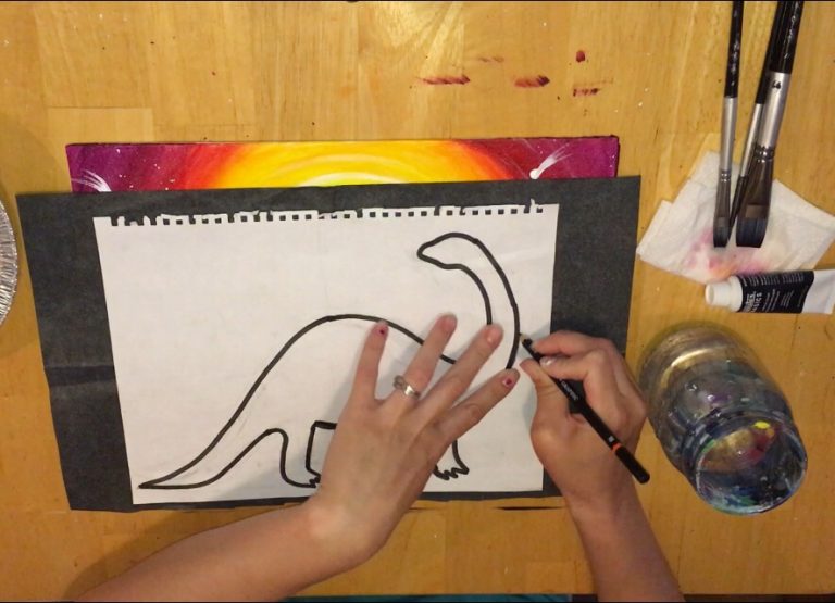 Dinosaur Painting - Learn To Paint This Step By Step