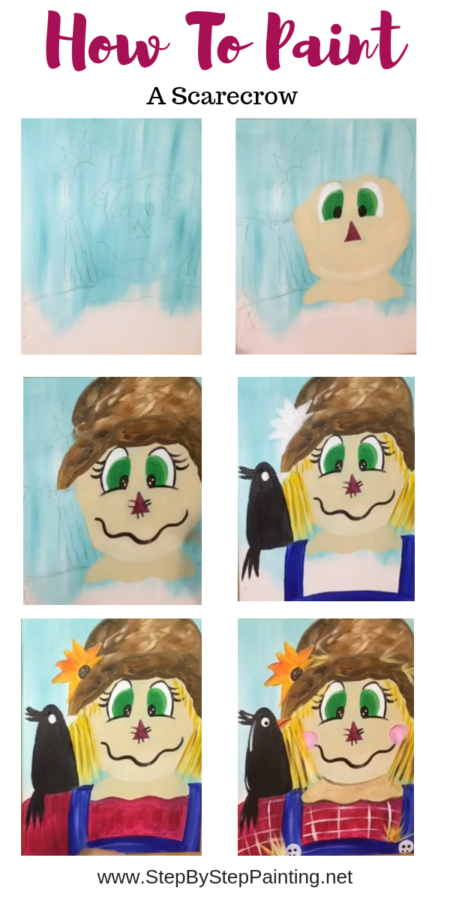 How To Paint A Scarecrow - Tracie Kiernan - Step By Step Painting