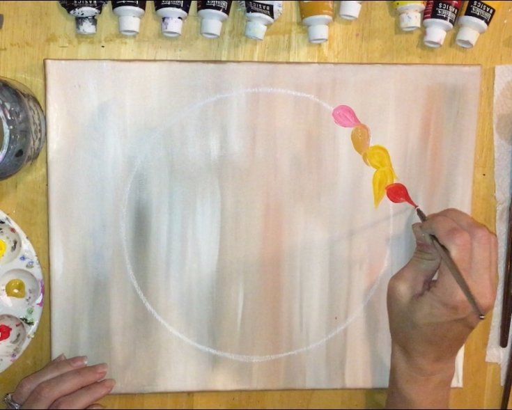 How To Paint A Fall Wreath - Step By Step Painting