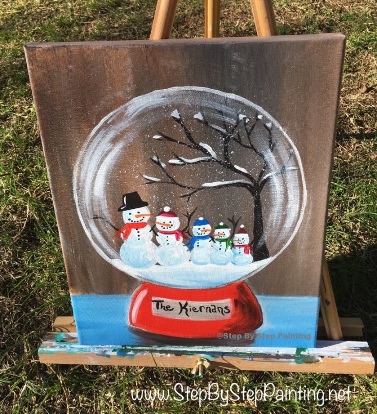 How To Paint A Snow Globe - Tracie Kiernan - Step By Step Painting