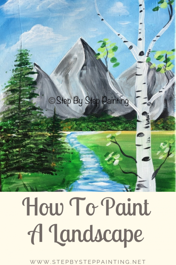How To Paint A Landscape - Online Acrylic Painting Tutorial