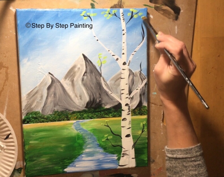 How To Paint A Landscape - Online Acrylic Painting Tutorial