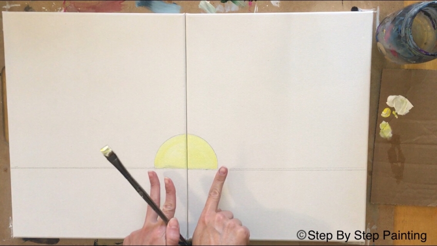 How To Paint "Couples Tropical Sunset" - Tracie Kiernan - Step By Step ...
