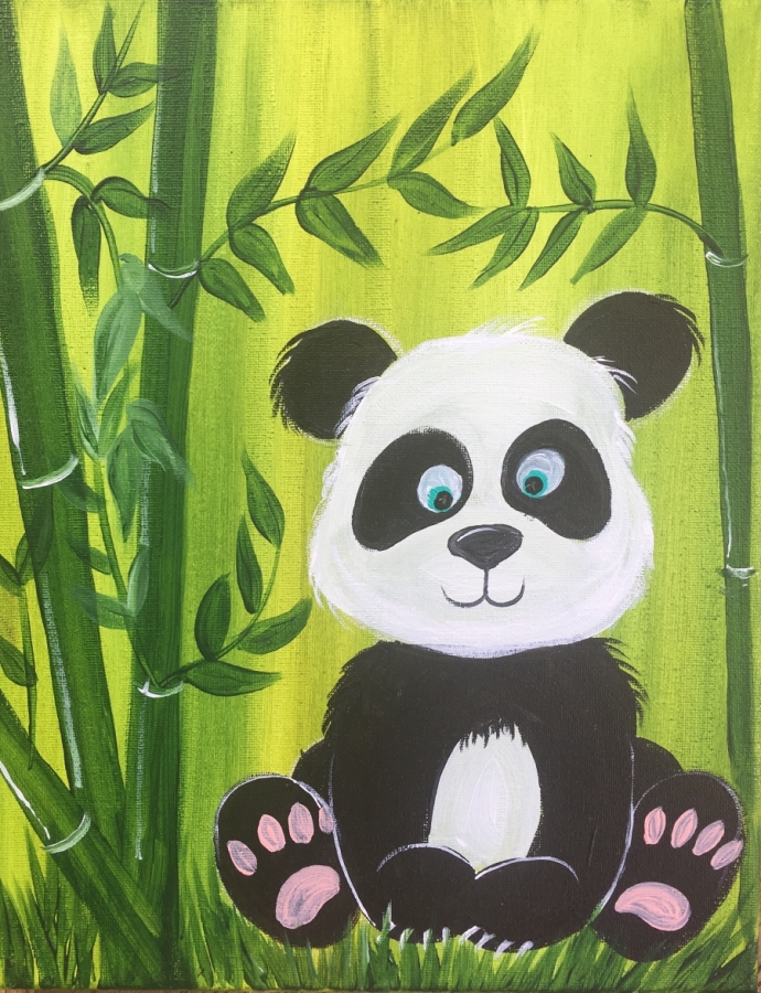 Panda Painting - Step By Step Acrylic Tutorial - With Pictures and Video