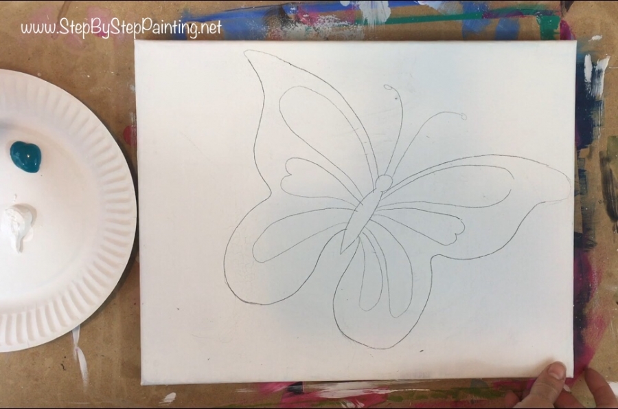 Butterfly Painting - How To Paint A Butterfly In Acrylics - Step By Step