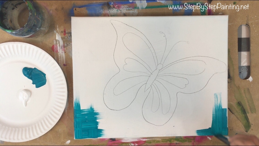 Butterfly Painting - How To Paint A Butterfly In Acrylics - Step By Step