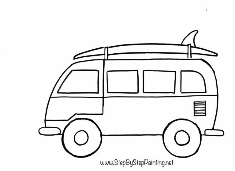 How To Paint A Beach Van - Tracie Kiernan - Step By Step Painting