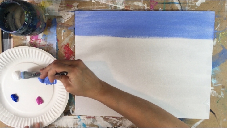 How To Paint A Sunset Lake Pier - Tracie Kiernan - Step By Step Painting