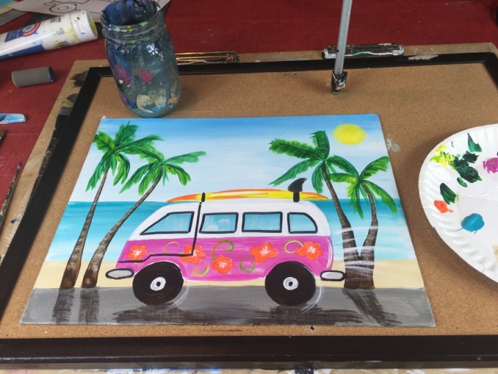 How To Paint A Beach Van - Tracie Kiernan - Step By Step Painting