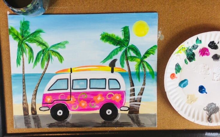 How To Paint A Beach Van - Tracie Kiernan - Step By Step Painting