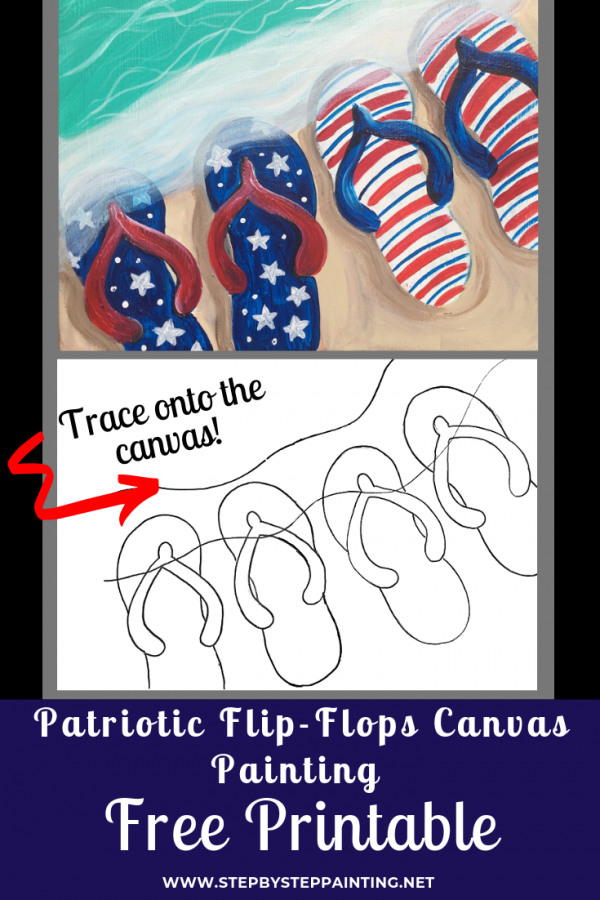 Patriotic Flip-Flops Design Variation & Free Traceable Download ...