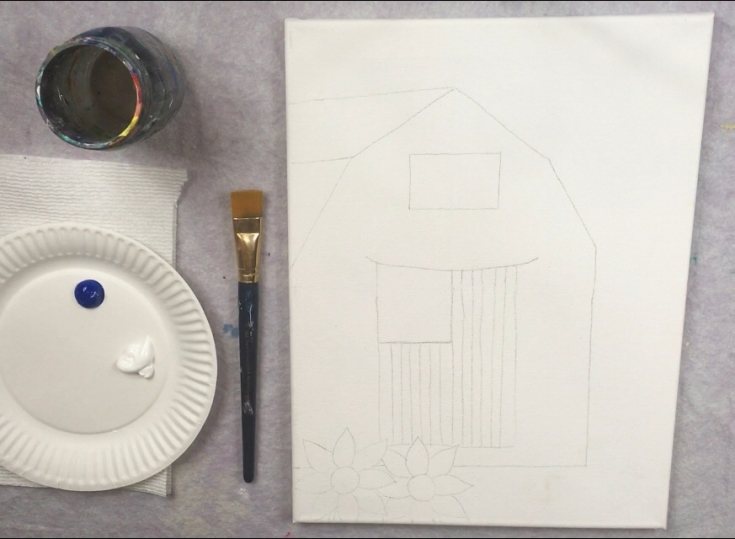 How To Paint "American Barn" - Tracie Kiernan - Step By Step Painting