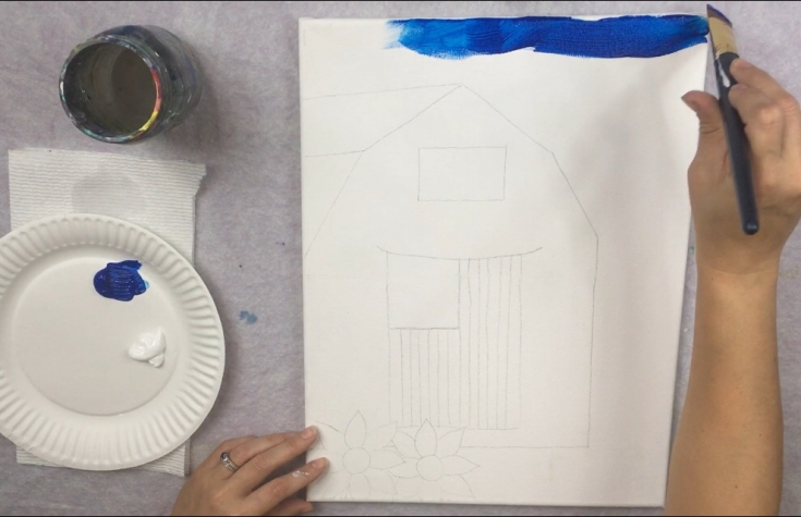 How To Paint "American Barn" - Tracie Kiernan - Step By Step Painting