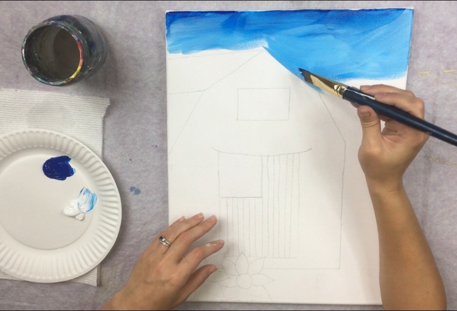 How To Paint "American Barn" - Tracie Kiernan - Step By Step Painting