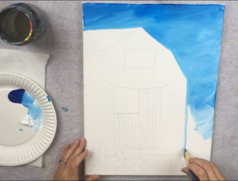 How To Paint "American Barn" - Tracie Kiernan - Step By Step Painting
