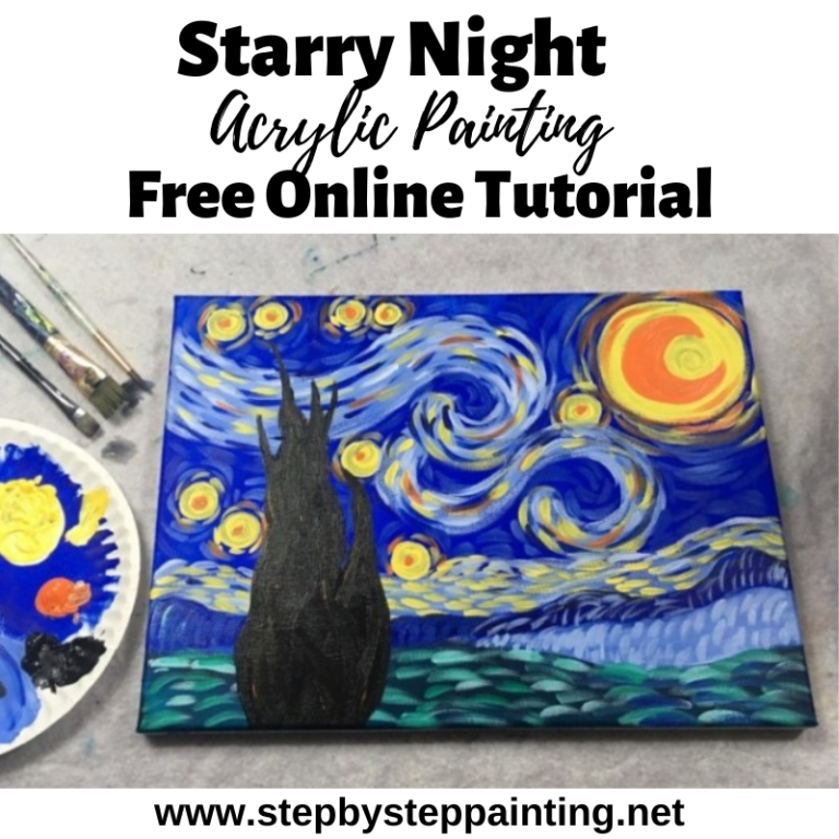 How To Paint Starry Night - Tracie Kiernan - Step By Step Painting