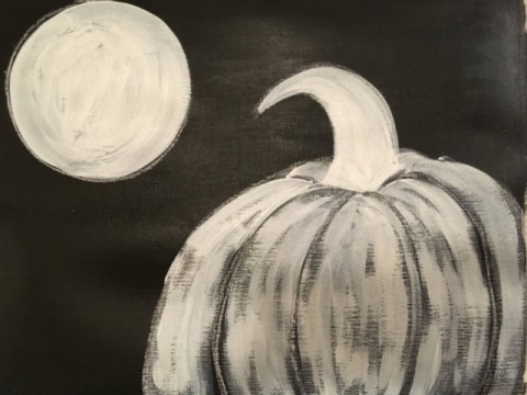 Black Canvas Painting Tutorials For Beginners - Step By Step Painting