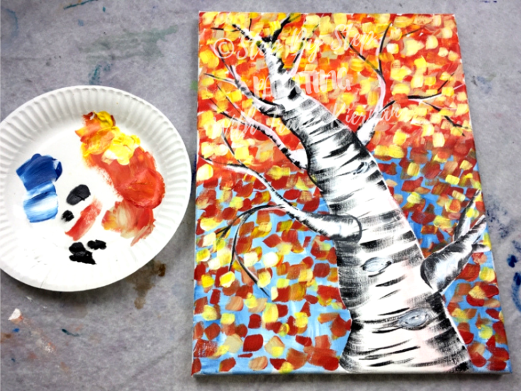 How To Paint A Fall Tree - Tracie Kiernan - Step By Step Painting
